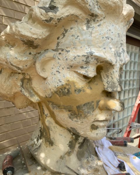 Concrete Statue Restoration | Cleveland Building Restoration